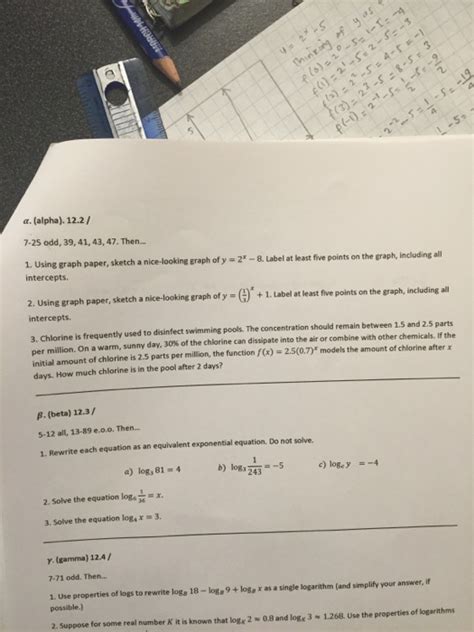 Solved Using Graph Paper Sketch A Nice Looking Graph Of Y Chegg Com