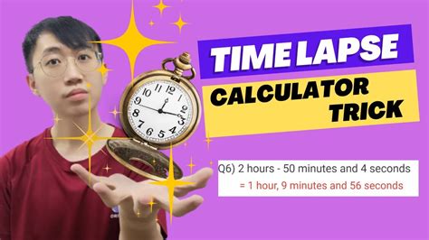Time Lapse Calculator Trick Hours Minutes Seconds Youtube