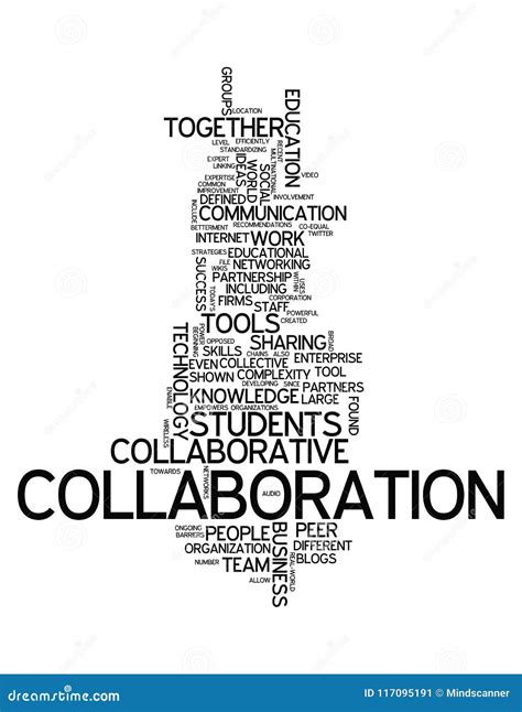 Word Cloud Collaboration Stock Illustration Illustration Of Operative
