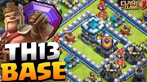 Th13 Legend League Base • Th13 Ring Base Wlink And Replay • Clash Of