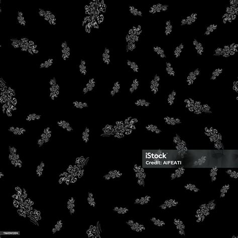 無縫圖案與野花在黑色背景列印設計列印 設計項目無縫的花卉圖案時尚向量插圖夏季背景向量圖形及更多北美大草原圖片 北美大草原 可愛 夏天