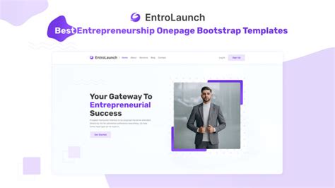 EntroLaunch One Page Bootstrap Templates Free Download DesignToCodes