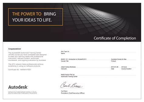 Autodesk Certificate Ppt