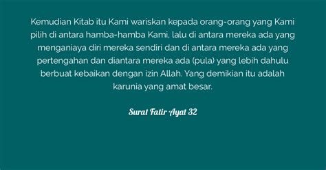 Surat Fatir Ayat 32