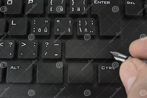 blank enter and shift keys on computer keyboard stock image image of