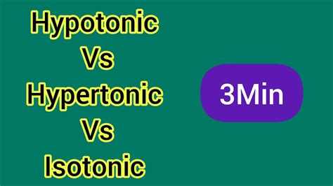 Hypotonic Hypertonic Isotonic Osmoregulation Hypertonic Vs Hypotonic