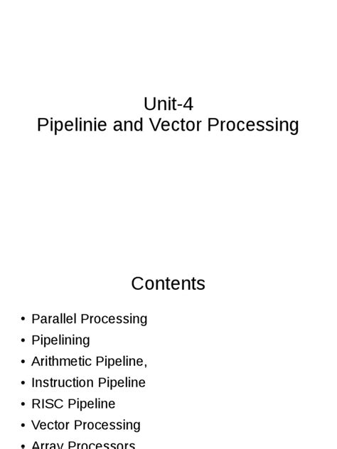 Unit 4 Pipelinie And Vector Processing Pdf Central Processing Unit