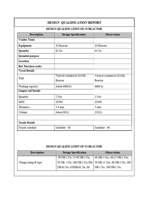 Design Qualification 10 Kl Download Free Pdf Manufactured Goods