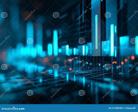 Futuristic Data Analytics Dashboard Stock Image Image Of Analytics Blue 311058785