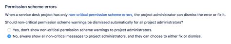 resolving jira service management permission errors administering
