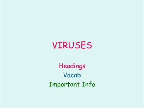 Headings Vocab Important Info Ppt Download