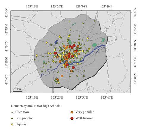 Hotspot Maps Of Commercial Medical And Educational Services Based On