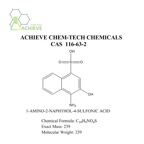 1 Amino 2 Naphthol 4 Sulfonic Acid Cas 116 63 2 Suppliers