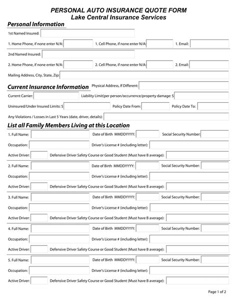 Free Printable Quote Templates [word Excle Pdf] Maker