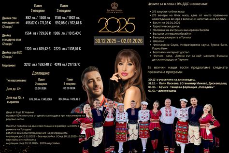 Нова година 2025 2026 Spa Hotel Dvoretsa