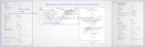 OCR B Formula Sheet Physics Online Tuition