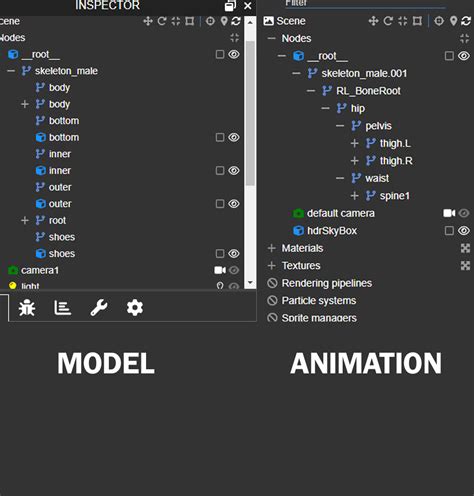 How Can I Import Animation From GLB File To Different GLB File In BABYLON Questions Babylon Js