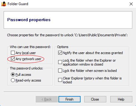 Password Protect Shared Folder On Windows Server