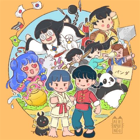 Artstation Ranma 12 Chibi