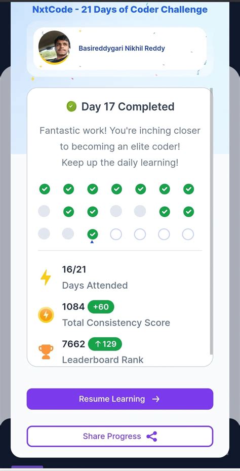 Day17 Nxtwave Imcodingeveryday Nikhil Basireddygari