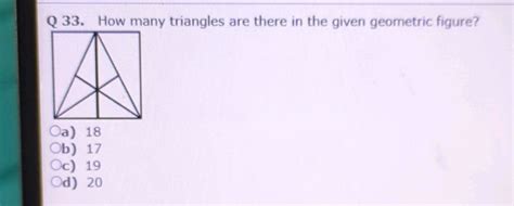 Q 33 How Many Triangles Are There In The StudyX