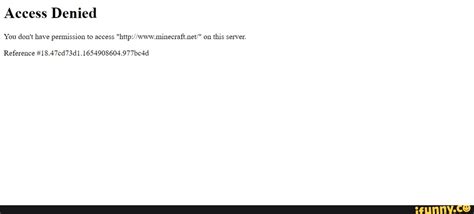 Access Denied You Dont Have Permission To Access Minecraft