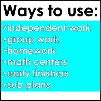 Adding Integers Activity Coloring Adding Integers Worksheet TPT