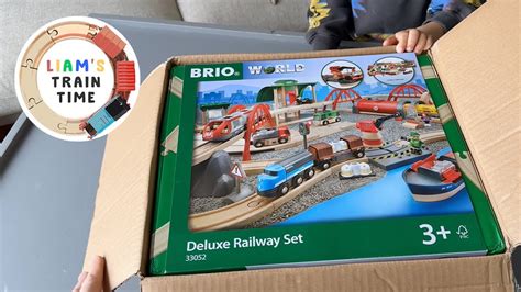Unboxing the Brio World 33052 Deluxe Railway Set | Wooden Train Tracks ...