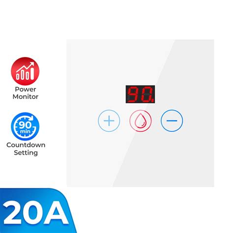 Smart Immersion Heater Timer Switch 20a Wifi Smart Water Heater Timer
