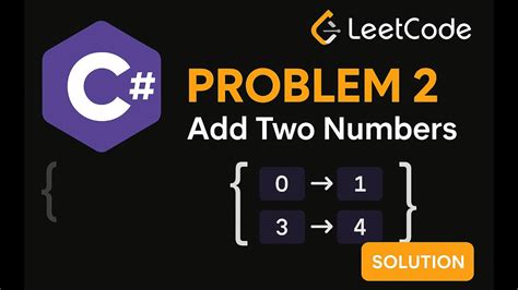 Leetcode 2 Add Two Numbers C Solution Linked List Manipulation Youtube