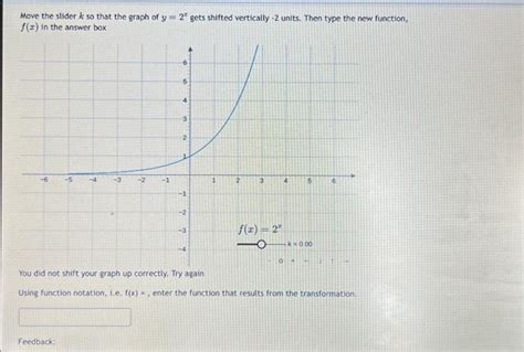Solved Move The Slider K So That The Graph Of Y X Gets Chegg