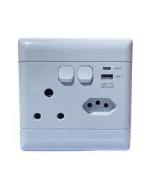Type C And USB A Single Wall Socket Plug Fast Charge Type C A V Shop Today Get It