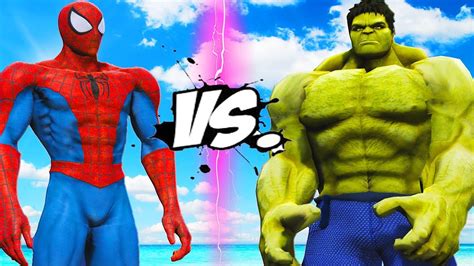 Big Hulk Vs Spiderman Muscle Epic Battle Youtube