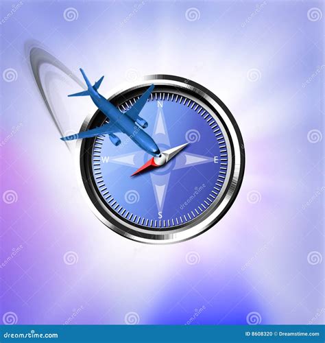 Navigate Stock Illustration Illustration Of Compass Aircraft 8608320
