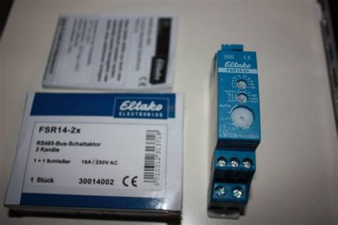 Eltako Fsr14 2x Rs485 Schakelactor 2 Kanaals Teleruptor Schakelrelais