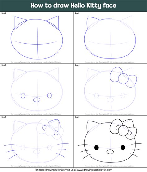 How To Draw Hello Kitty Face Hello Kitty Step By Step