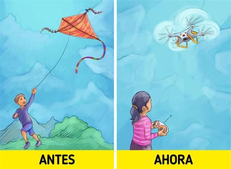 Cómics acerca de la vida que muestran la diferencia entre el pasado y