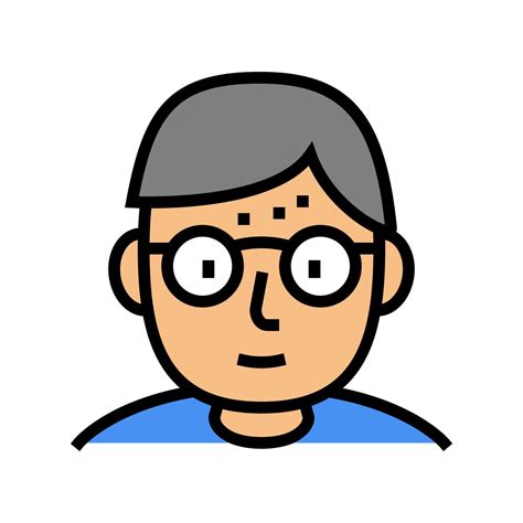 Geek Human Color Icon Vector Illustration Sign 10156102 Vector Art At