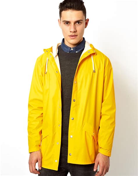 Lyst Rains Jacket In Yellow In Yellow