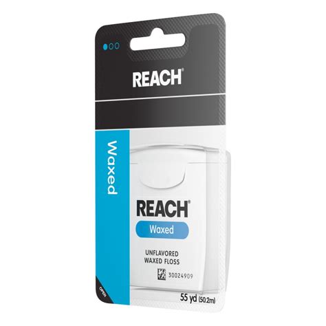 Reach Floss 55 Yd Wax Blue 1ct