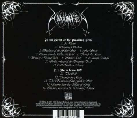 Unanimated In The Forest Of The Dreaming Dead 2021 Reissue With 5 B