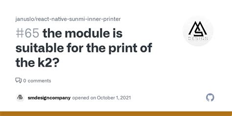 the module is suitable for the print of the k2 · issue 65 · januslo