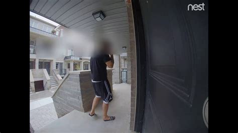 Friends Neighbour Caught On Doorbell Cam Digging For Gold And Checking