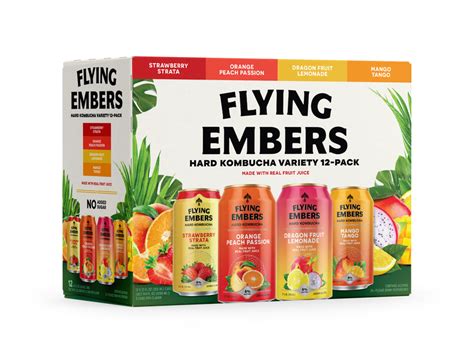 Organic Hard Kombucha Collections Flying Embers