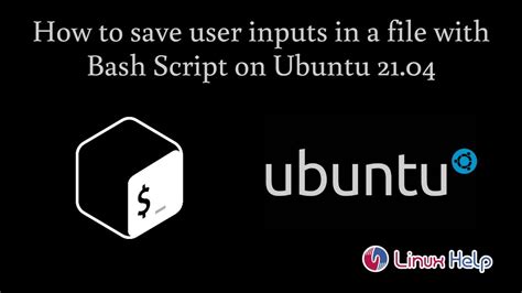 How To Save User Inputs In A File With Bash Script On Ubuntu 2104