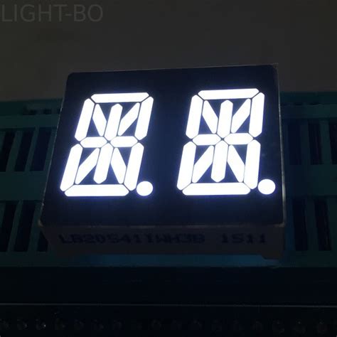 Ultra Bright White 0 54 14 Segment Led Display Dual Digit Common Anode For Instrument Panel