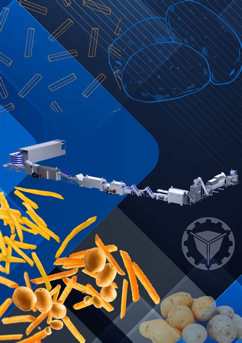 خطوط إنتاج شيبس البطاطس الطبيعية، وخطوط إنتاج البطاطا النصف مقلية، وخطوط إنتاج الشيبس، وأنظمة