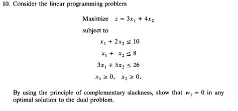 Solved Consider The Linear Programming Problem Maximize Chegg