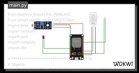 Micropython DHT Thingsboard Copy Wokwi ESP32 STM32 Arduino Simulator