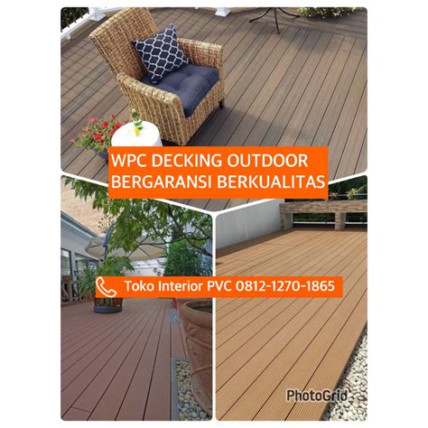 Jual Decking Wpc Outdoor Lantai Decking Wpc Kolam Renang Shopee Indonesia